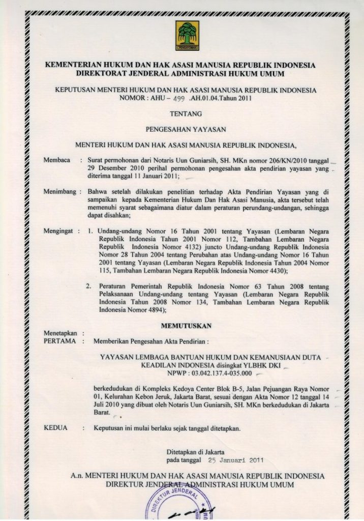 Contoh Surat Keputusan Yayasan dan Cara Membuatnya