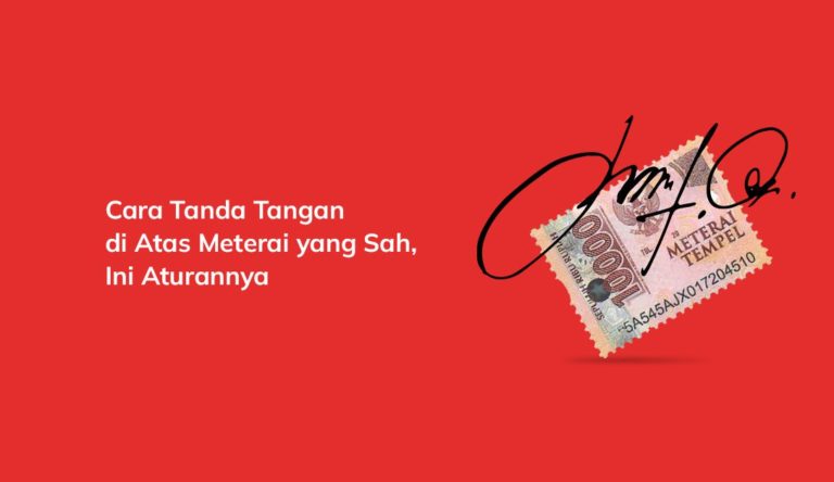 Cara Tanda Tangan di Atas Meterai yang Sah, Ini Aturannya