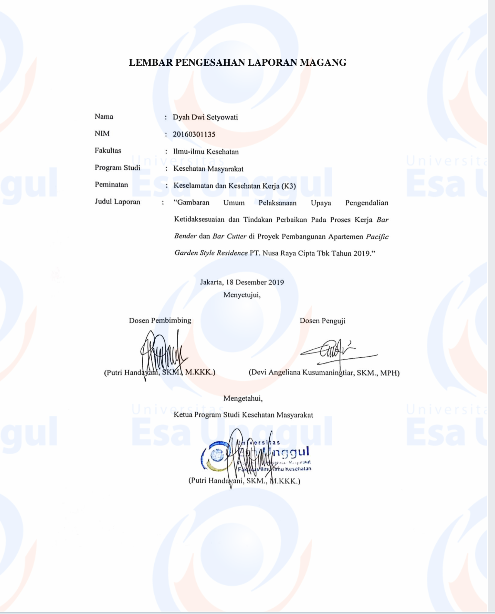 10 Contoh Lembar Pengesahan Untuk Berbagai Keperluan