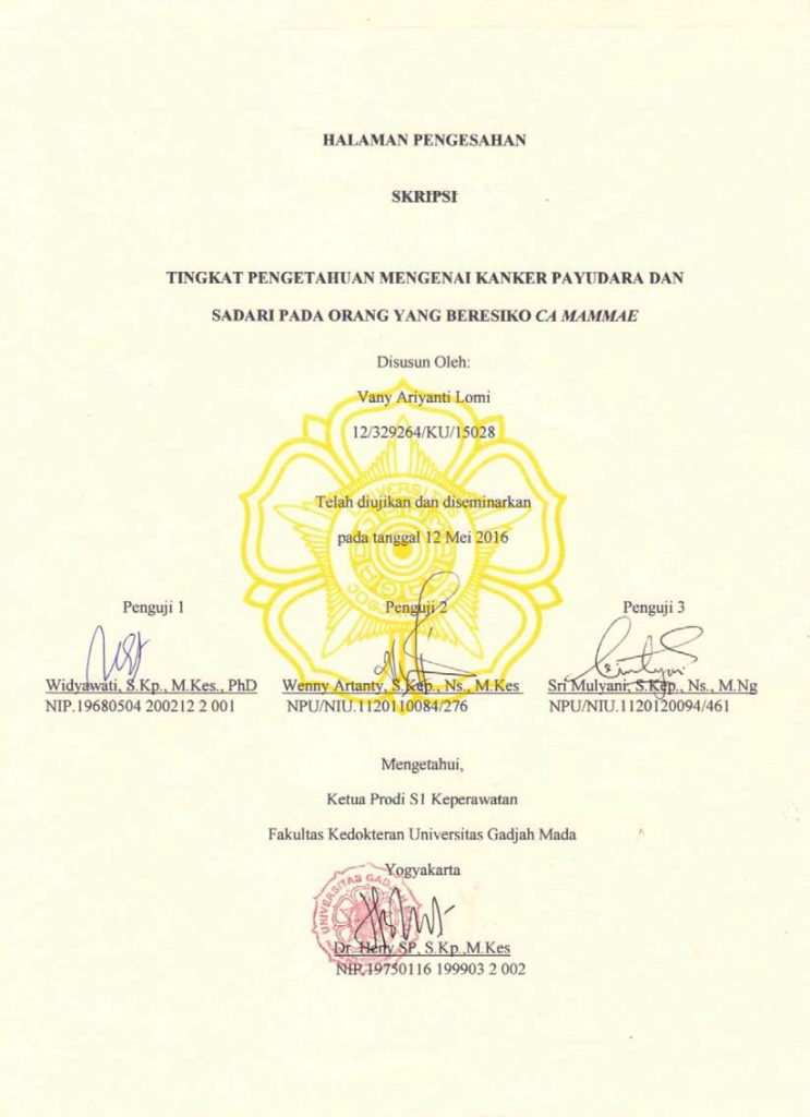 10 Contoh Lembar Pengesahan Untuk Berbagai Keperluan