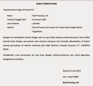 6 Contoh Surat Komitmen Kerja dan Cara Membuatnya