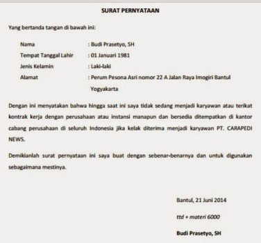 6 Contoh Surat Komitmen Kerja dan Cara Membuatnya