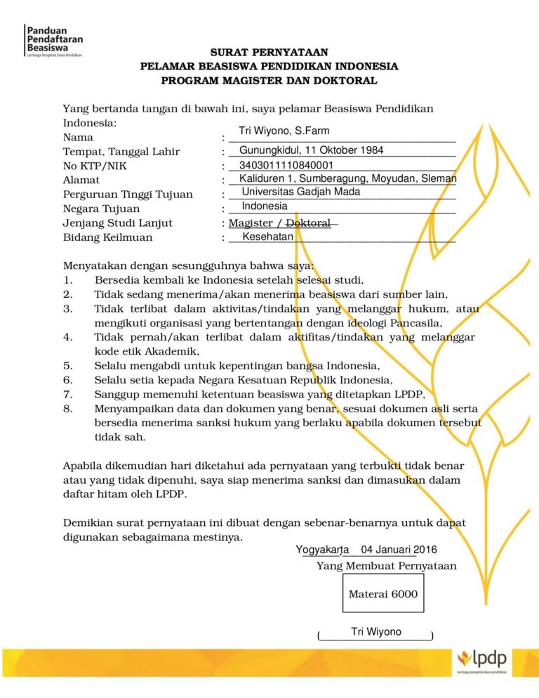 6 Contoh Surat Komitmen Kerja dan Cara Membuatnya