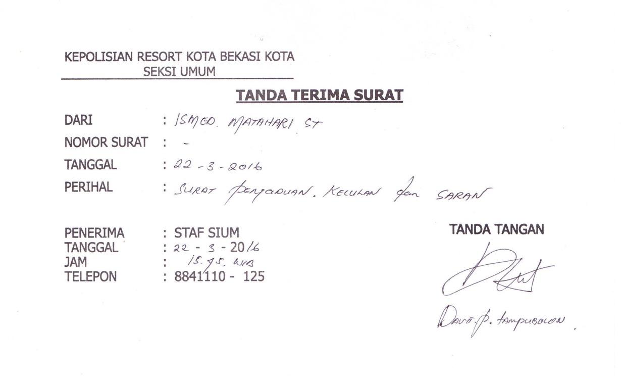 7 Contoh Surat Tanda Terima Dokumen dan Formatnya