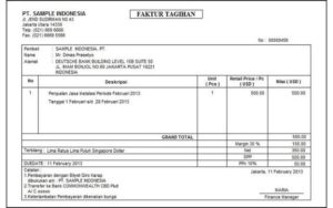 10 Contoh Invoice Tagihan Pembayaran untuk Jasa dan Barang