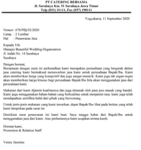 6 Contoh Surat Penawaran Barang yang Resmi dan Cara Menyusunnya