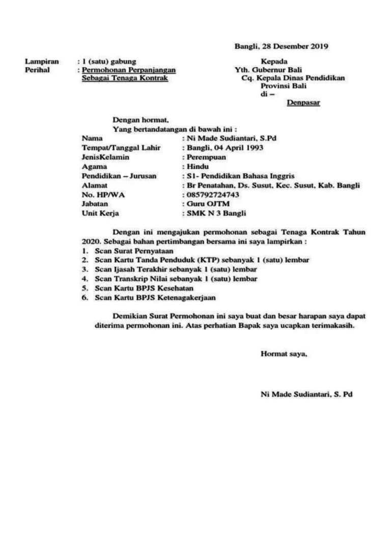 6 Contoh Surat Perpanjangan Kontrak Kerja dan Cara Membuatnya