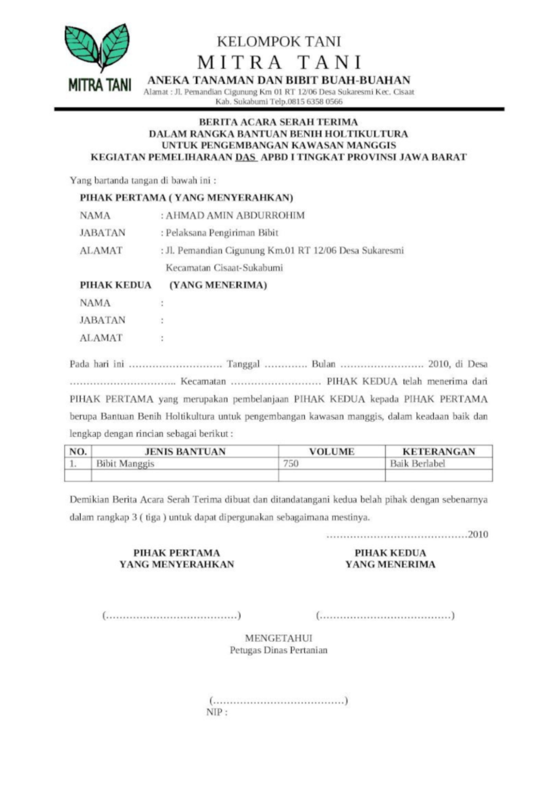 13 Contoh Berita Acara Serah Terima dan Cara Membuatnya