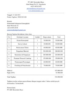 5 Contoh Invoice Tagihan Jasa Proyek & Tips Membuatnya
