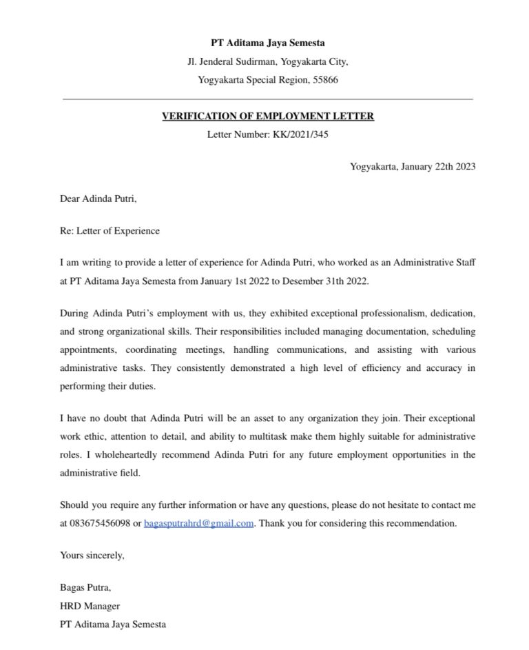 7 Contoh Surat Paklaring Kerja yang Benar dan Cara Menyusunnya