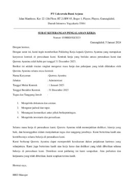 7 Contoh Surat Paklaring Kerja yang Benar dan Cara Menyusunnya