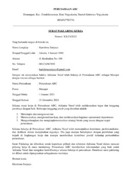 7 Contoh Surat Paklaring Kerja yang Benar dan Cara Menyusunnya