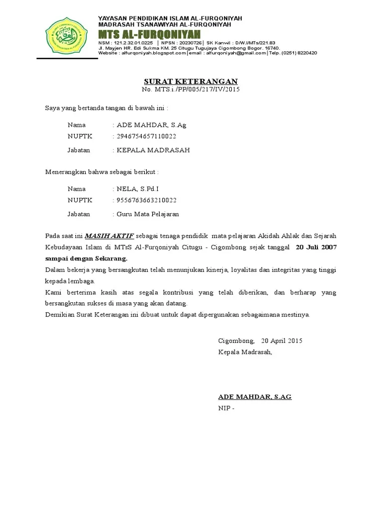 7 Contoh Surat Paklaring Kerja yang Benar dan Cara Menyusunnya