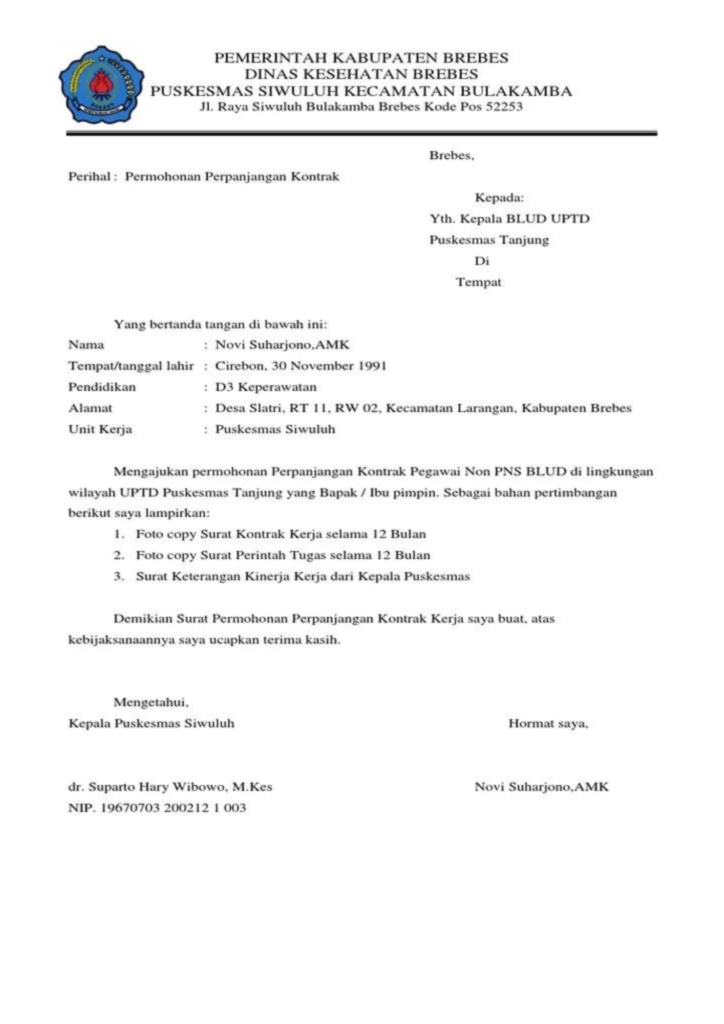 6 Contoh Surat Perpanjangan Kontrak Kerja dan Cara Membuatnya