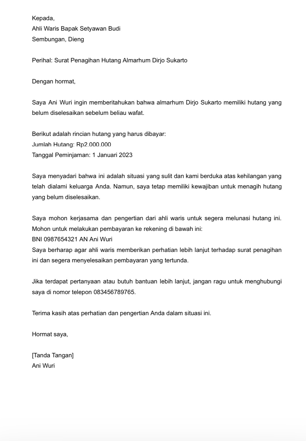 7 Contoh Surat Penagihan dan Cara Membuatnya