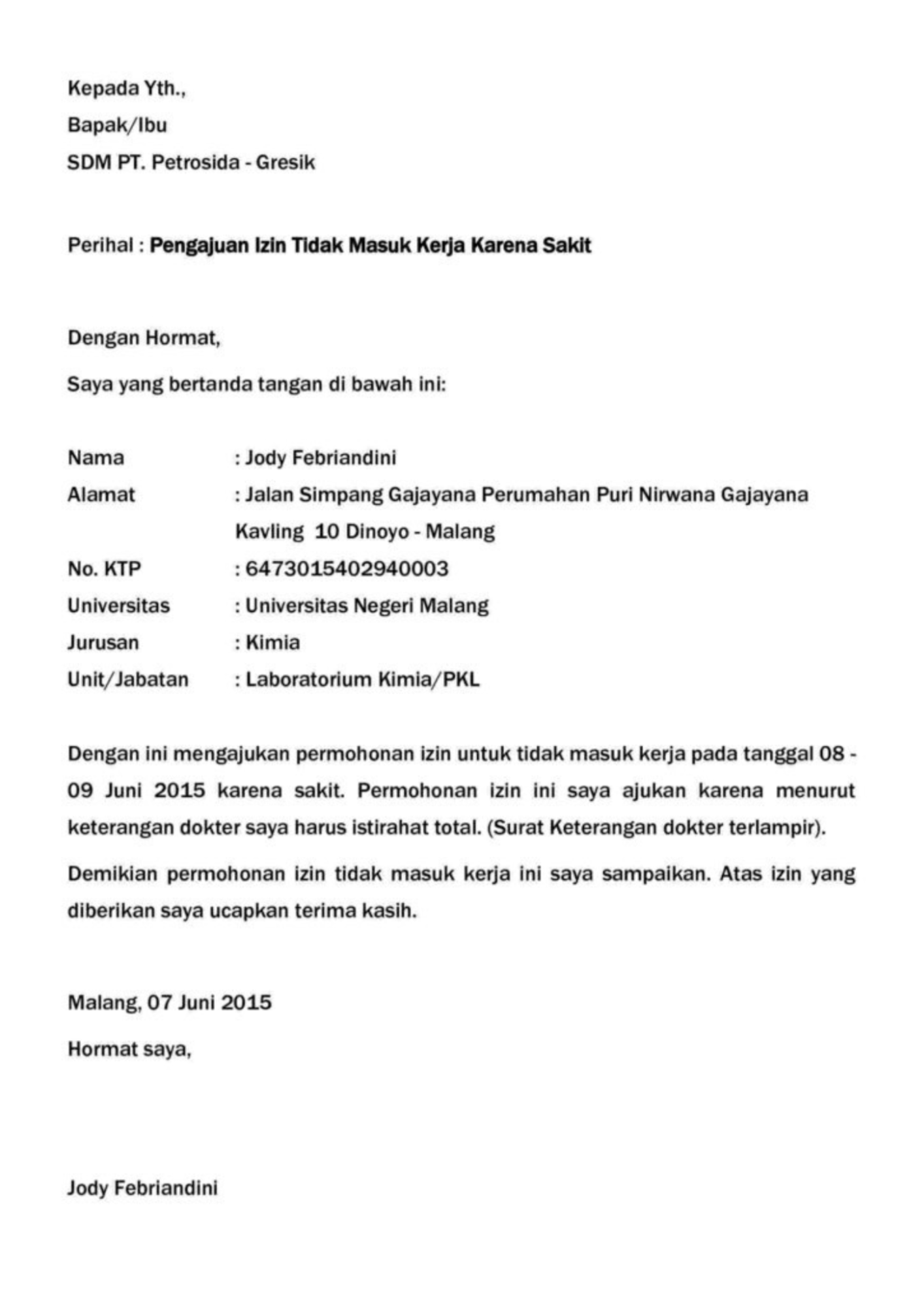 Contoh Surat Cuti yang Benar untuk Berbagai Keperluan