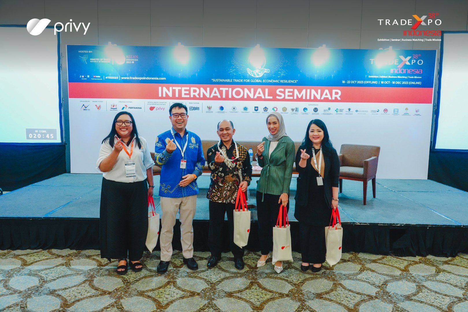 Fasilitas Tanda Tangan Digital di Trade Expo Indonesia 2023