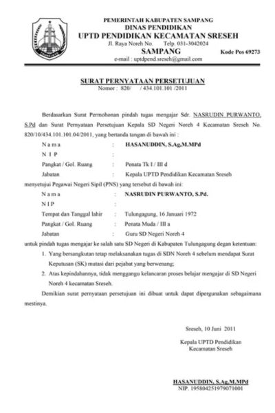 7+ Contoh Surat Persetujuan untuk Berbagai Keperluan