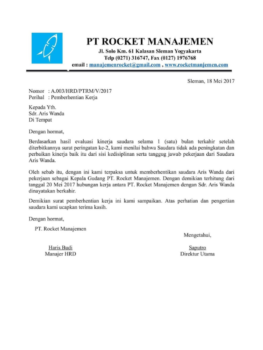 Contoh Surat PHK Karyawan dan Etika Pemutusan Hubungan Kerja yang Baik