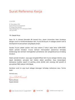 5+ Contoh Surat Referensi Kerja dan Tips Membuatnya