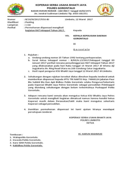 7 Contoh Surat Dispensasi untuk Berbagai Tujuan dan Formatnya yang Benar