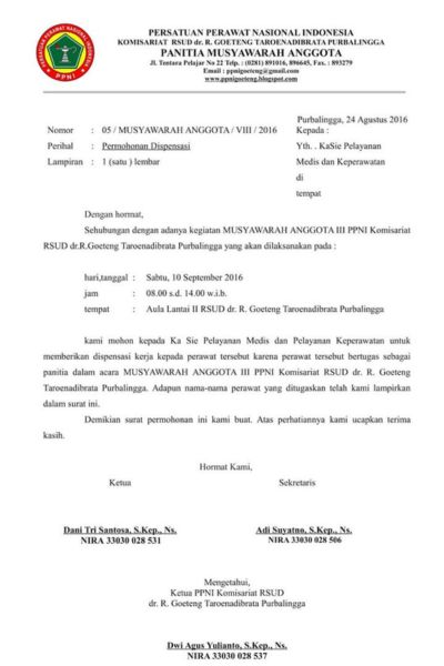 7 Contoh Surat Dispensasi untuk Berbagai Tujuan dan Formatnya yang Benar