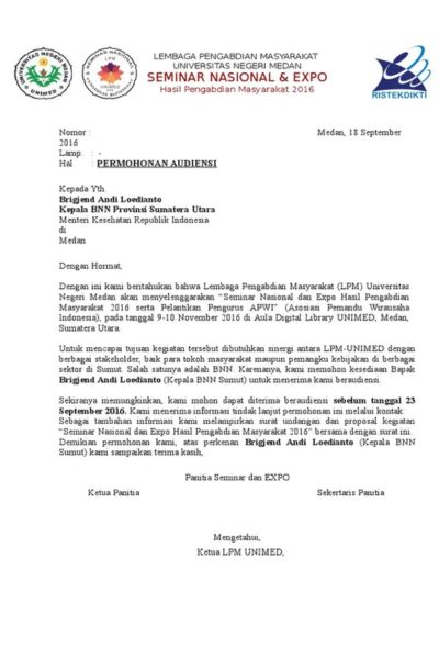 5 Contoh Surat Permohonan Audiensi yang Baik dan Benar