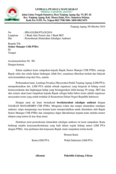 5 Contoh Surat Permohonan Audiensi yang Baik dan Benar