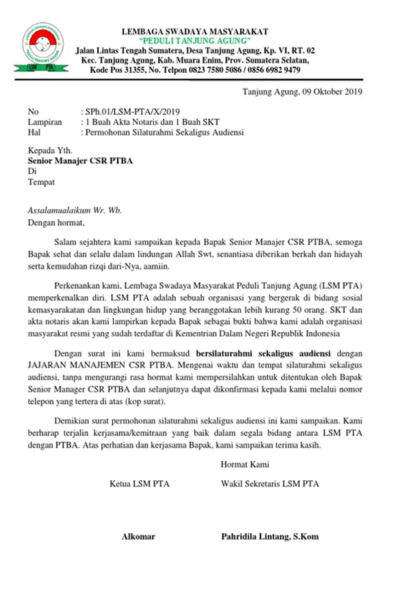 5 Contoh Surat Permohonan Audiensi yang Baik dan Benar