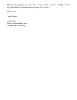 5 Contoh Surat Pernyataan Non PKP dan Fungsinya