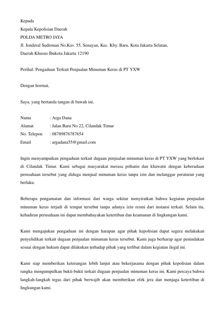 6 Contoh Surat Pengaduan untuk Berbagai Keperluan | Privy Blog