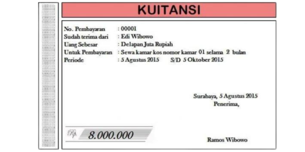8 Cara membuat Kwitansi Pembayaran & Contohnya