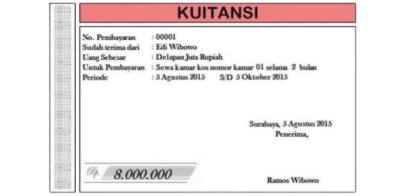 8 Cara membuat Kwitansi Pembayaran & Contohnya