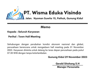 7 Contoh Memo Resmi untuk Berbagai Keperluan Bisnis
