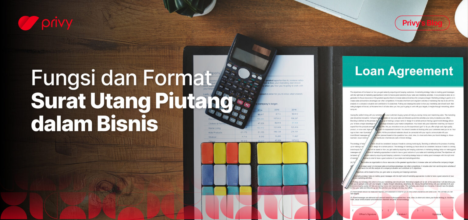 Fungsi dan Format Surat Utang Piutang dalam Bisnis