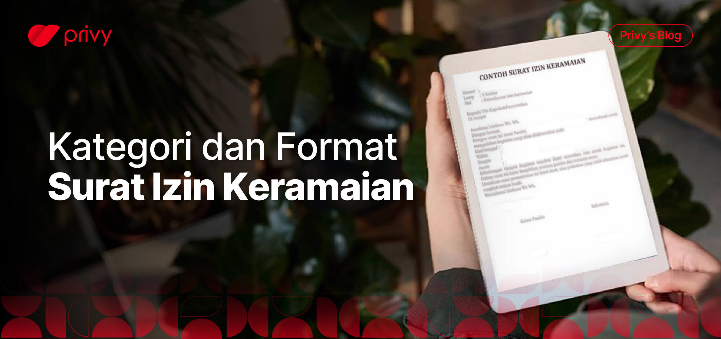 Kategori, Format, dan Contoh Surat Izin Keramaian