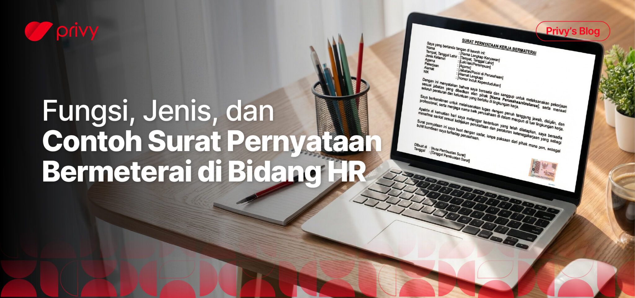 Jenis dan Contoh Surat Pernyataan Bermeterai di Bidang HR